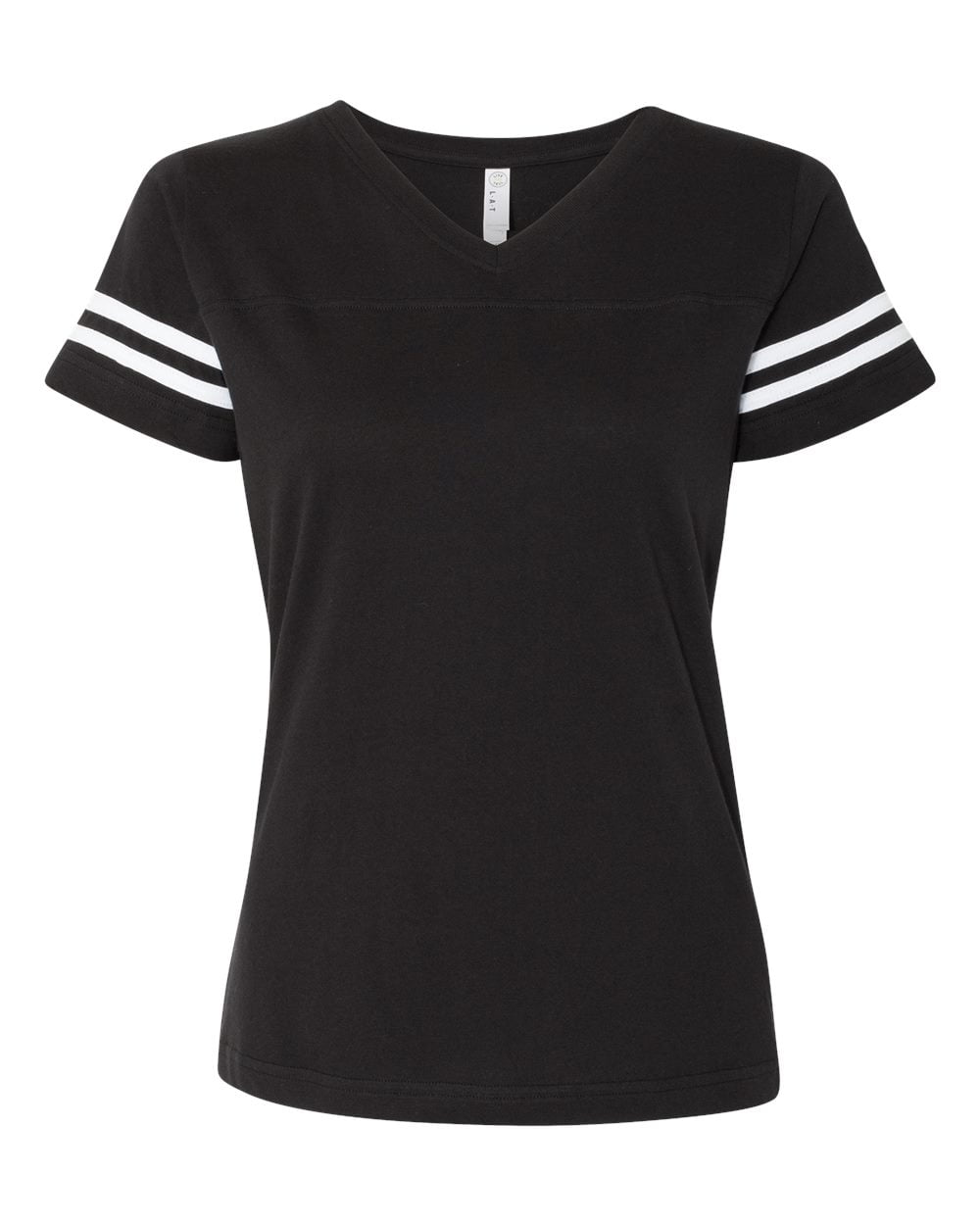 LAT Women's Football V-Neck Fine Jersey Tee - Walmart.com