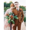 Men's 3 Piece Slim Fit Sage Green Suit Set, One Button Notched Lapel ...