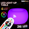 MoNiBloom LED Light Up Cocktail Table, 16 Color Changing Colors Pub ...