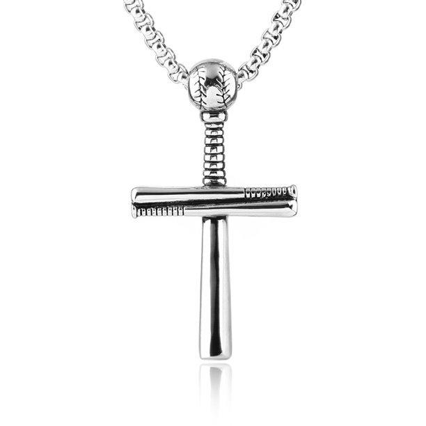 HZMAN Athletes Cross Necklace by Pendant Sports Stainless Steel ...
