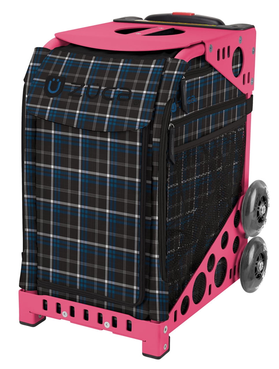 Zuca 18" Sport Bag - Imperial Plaid with 2 Small Utility Pouch (Pink ...