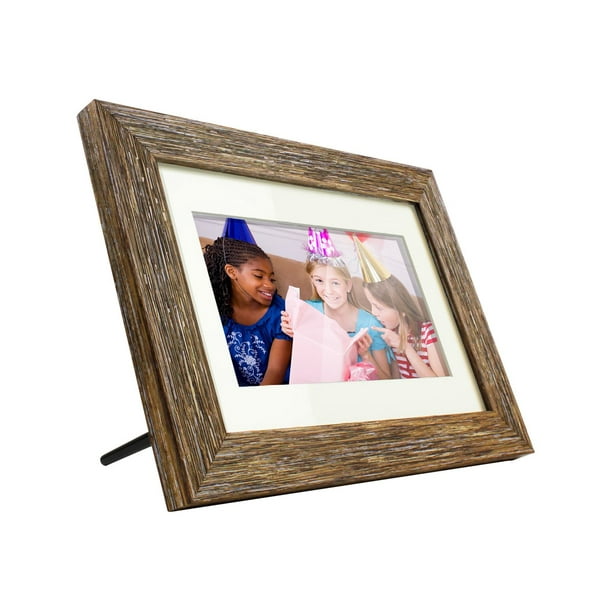 Aluratek Distressed Wood ADPFD07F - Digital photo frame - 7" - 1024 x ...