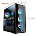 Foxtec Gaming Desktop Computer, AMD Ryzen 5 2400G, 16GB Ram, 512GB SSD ...