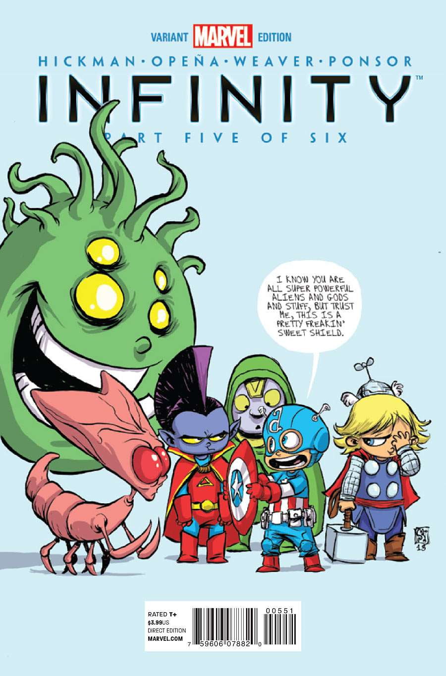 Infinity #5 (Skottie Young variant) VF ; Marvel Comic Book - Walmart.com