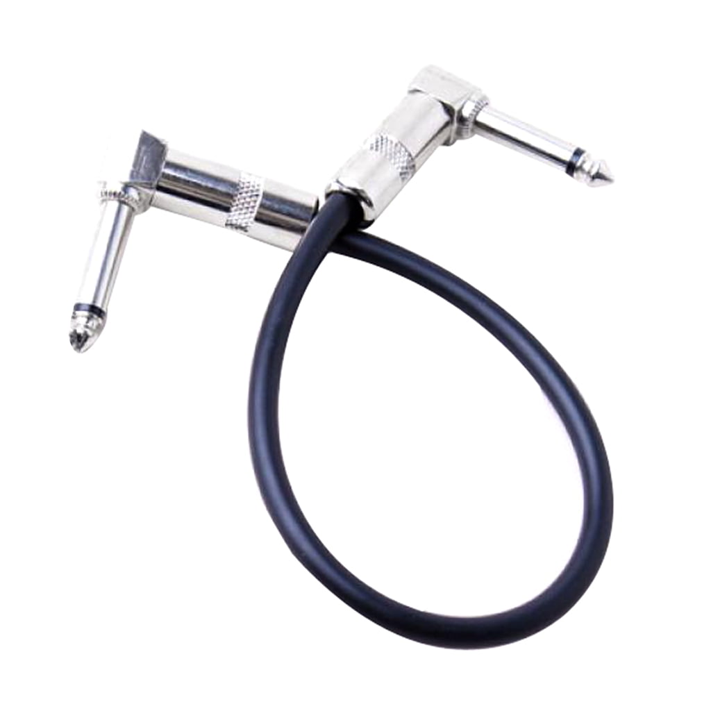 6.3mm Black Guitar Pedal Effects Cable 12 Inch - Walmart.com