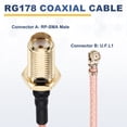 Uxcell 2 Pcs U.F.L1 to SMA Femalee Coax Cable, 20''/50cm SMA Female to ...