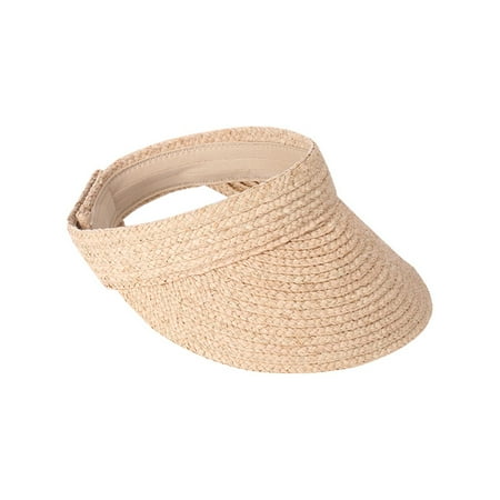 SHENMO 1 piece Foldable Empty Top Hat for Women Summer Lafite Straw Hat ...