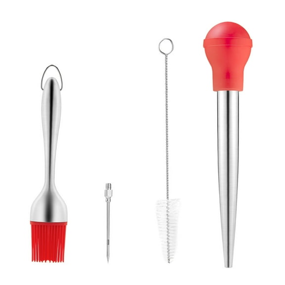 JMKQLZ Barbecue Tools, Turkey Needle Silicone Turkey Seasoning Pump ...