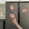 Cherry with Leaves Fridge Magnetic Sticker Refrigerator Magnets Kitchen ...