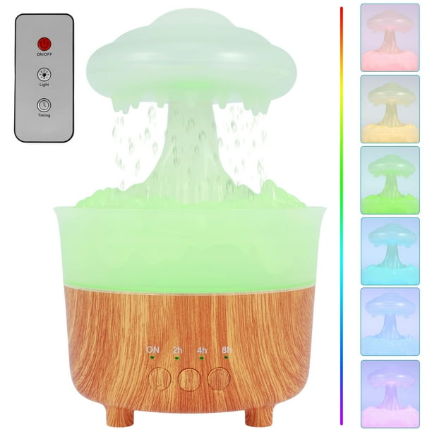 Rain Cloud Humidifier Water Drip 7 Light Colours Rain Cloud Humidifier ...