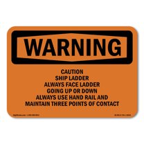 SignMission OS-WS-A-1218-L-12013 12 x 18 in. OSHA Warning Sign ...