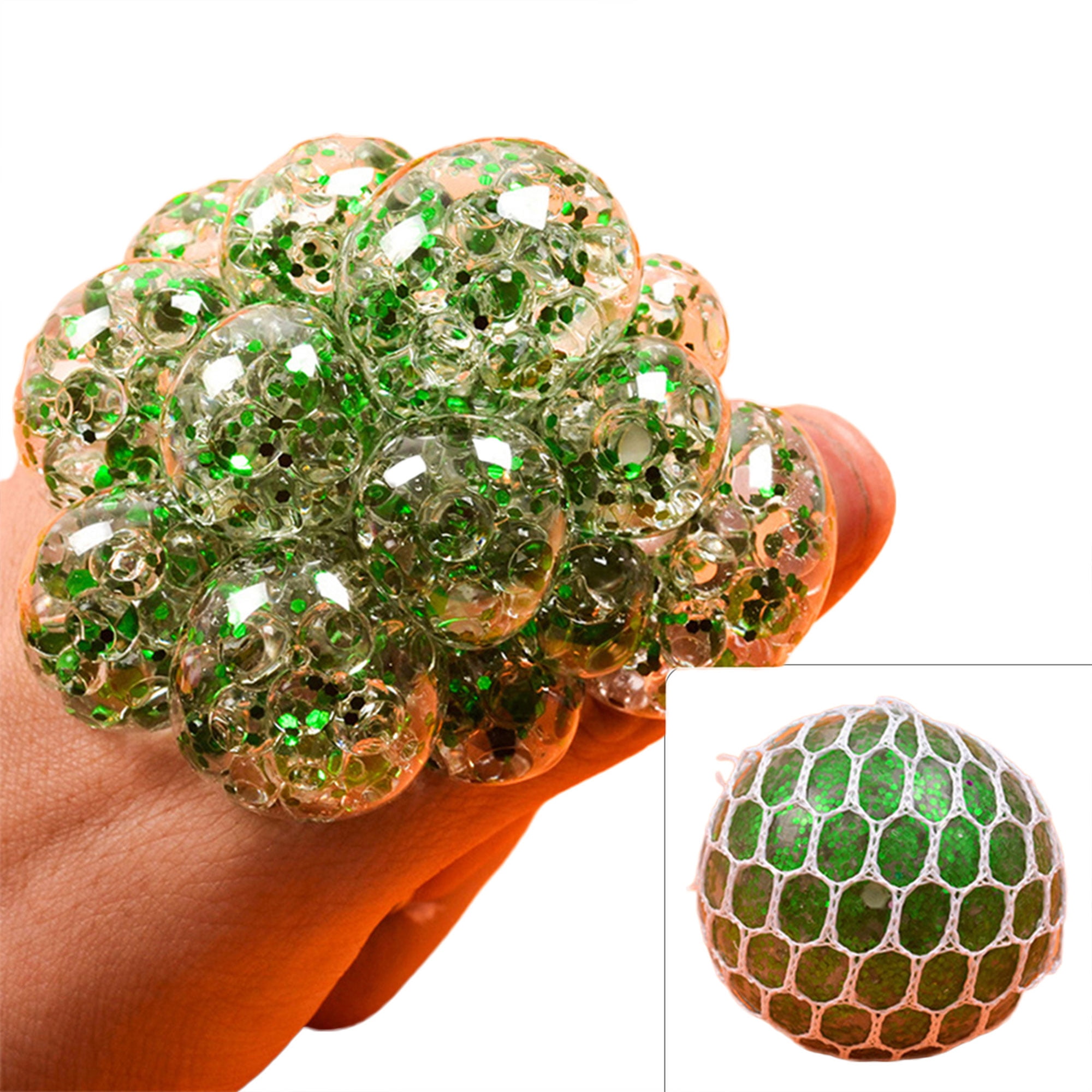 TOPGOD Vent Ball with Sparkling Sequins Funny Creativity Squeeze ...