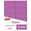 Tape Logic 2" x 3" Rectangle Inventory Label Purple 500/Roll DL630M ...