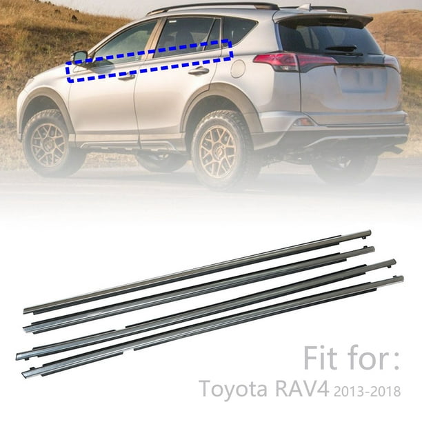 Fit for Toyota RAV4 2013-2018 Window Weatherstrips, Exterior Chrome ...