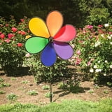 In the Breeze 2699 — 30 Inch 6-Petal Rainbow Flower Spinner - Large ...