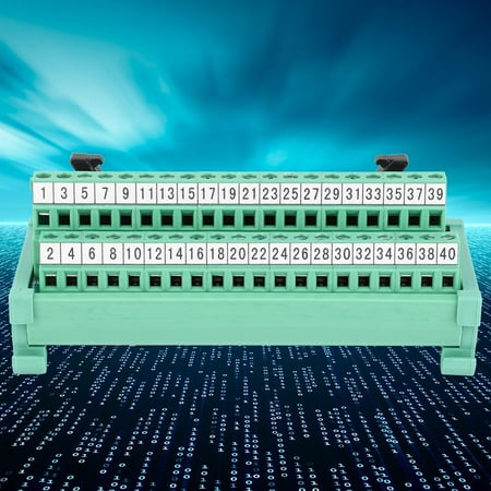 Greensen DIN Rail Mount Interface Module,IDC-40P Terminal Block ...