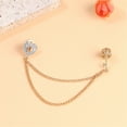 Heart Key Charm Brooch Necklace Metal Jewelry Easy Matching Brooch ...