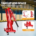 4400 lbs Engine Hoist with Leveler, Red Steel 8-Ton Hydraulic Cherry ...