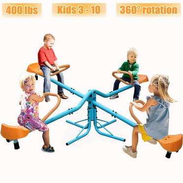 HearthSong 8-Foot WonderWave Outdoor Rocking Seesaw with Handles ...