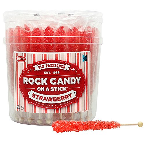 Extra Large Rock Candy Sticks: 36 Red Crystal Rock Candy Sticks ...