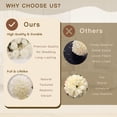 Artificial Small Chrysanthemum Balls Champagne Color Faux Silk Mini ...