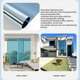 Xecvkr Reflective Window Film Privacy Heat Blocking SelfAdhesive ...