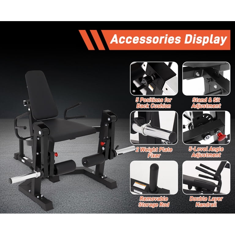 Leg Weights Hlivelood 3 In 1 Leg Extension And Curl Machine, Seated Leg ...