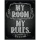 My Room My Rules - 11x14 Unframed Typography Art Print - Great Bedroom ...