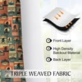 Bigfoot and Sticker Green Pattern Blackout Curtains,Triple Weaved ...