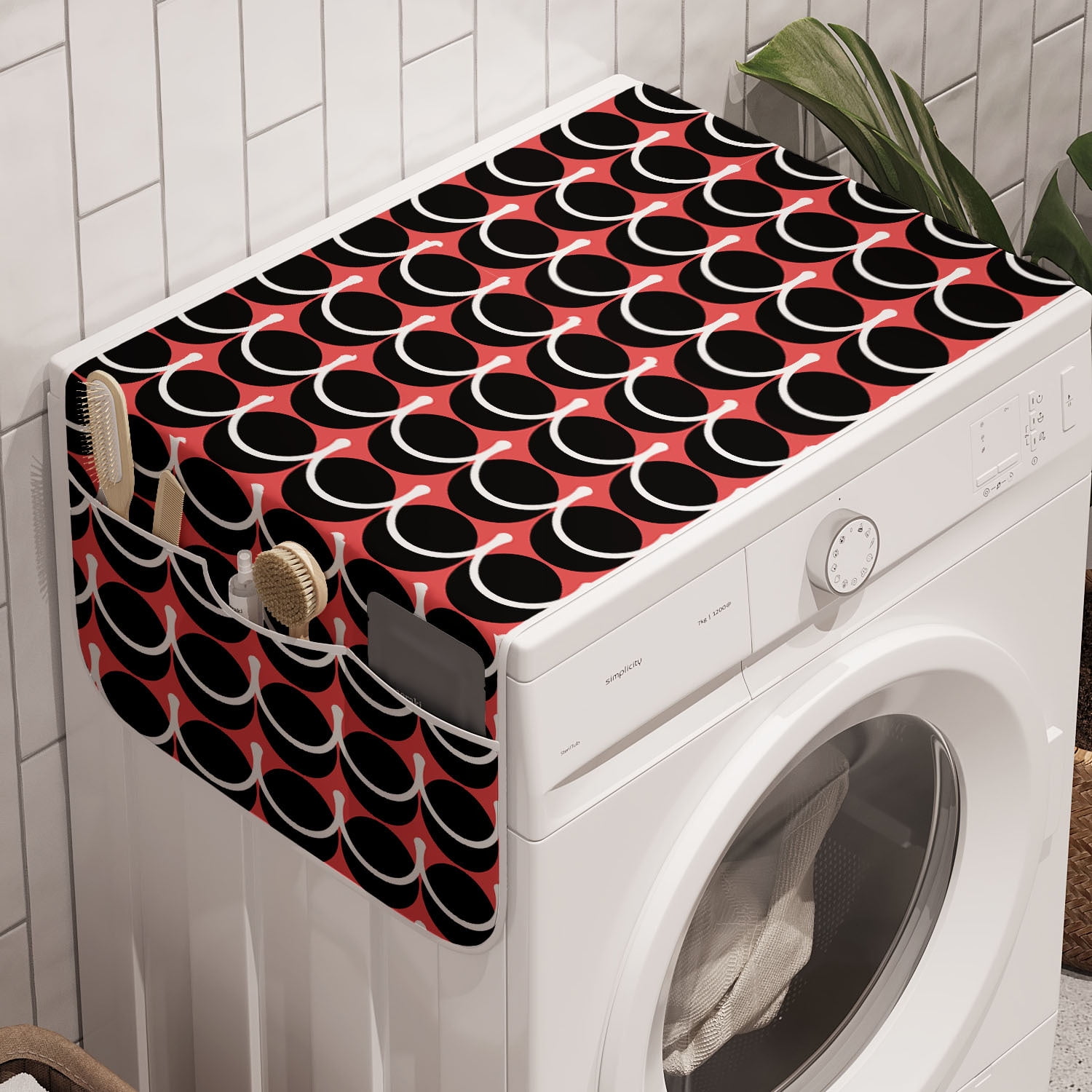 Abstract Washing Machine Organizer, Composition of Round Shapes and ...