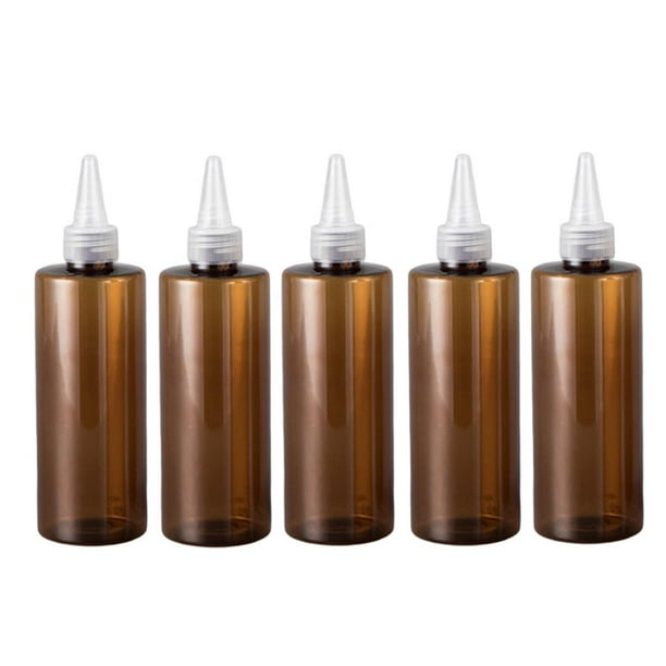 5 Pack 8oz Hair Color Applicators Pigment Ink Bottles Containers Clear ...