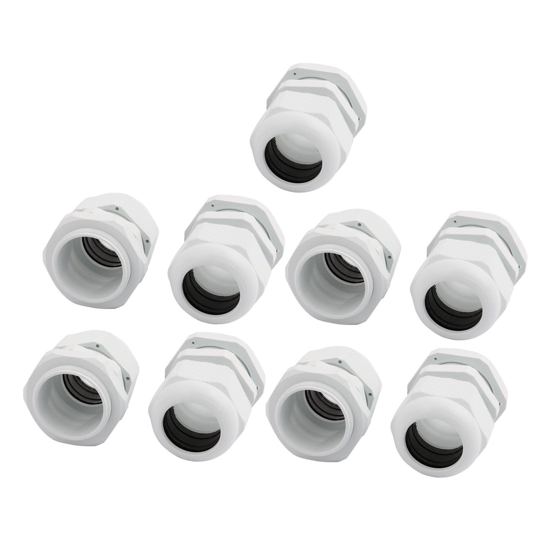 9Pcs PG29 Nylon Waterproof Cable Gland Fixing Connector Joints Fastener ...
