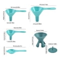 6-in-1 Kitchen Funnel Set with Egg Separator & Sturdy Base, Plastic ...