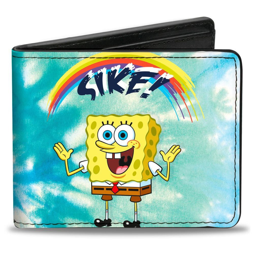 Nickelodeon Wallet, Bifold, SpongeBob SquarePants Rainbow Sike Pose ...