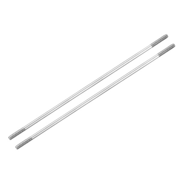 M2x100mm 304 Stainless Steel Push Rod Double End Threaded Rod for DIY ...