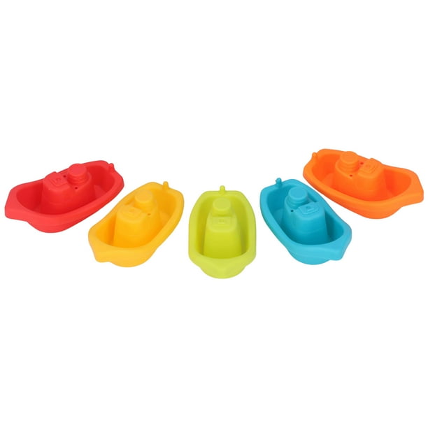 Eujgoov Plastic Stacking Boats Water Stacking Boat Toy Bath Tub Stacking Boat Different Colors ...