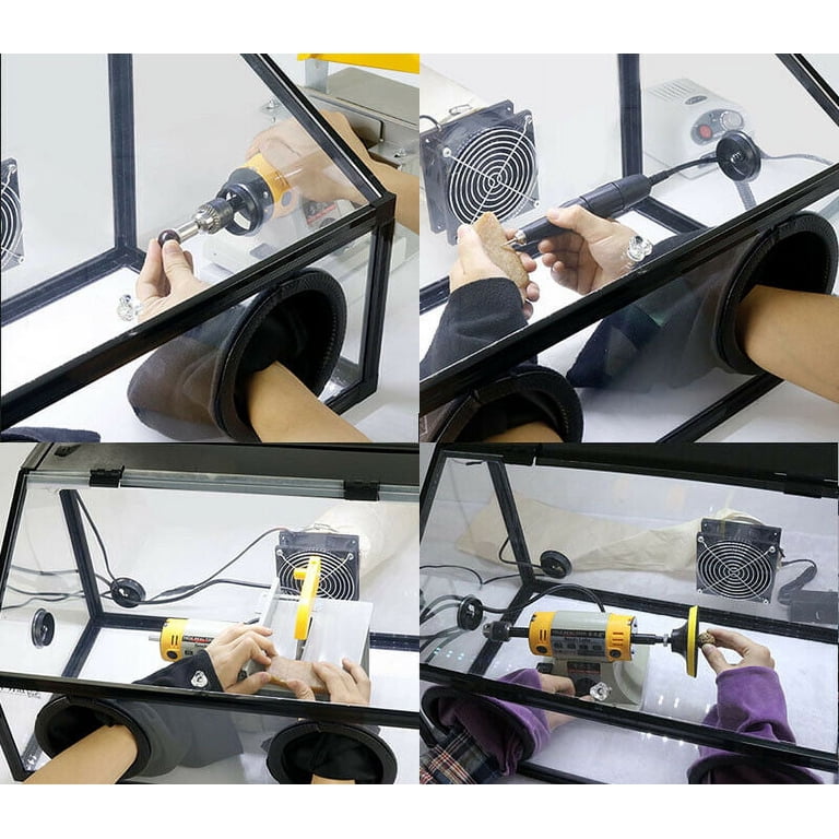 Acrylic Box Enclosed Grinding Dust Box Acrylic Highly Transparent ...