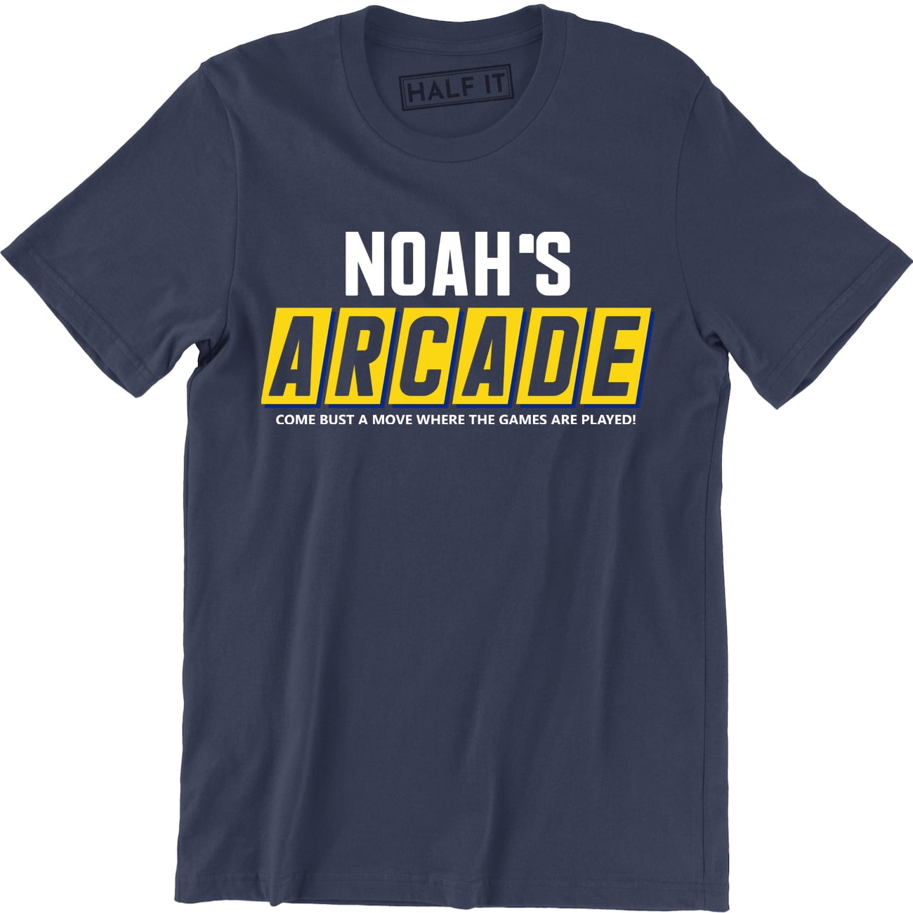 Noah's Arcade Retro 90s Movie Party On Funny for Men Geek Gamer T-Shirt ...