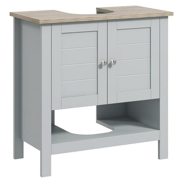UBesGoo Pedestal Under Sink Storage Bathroom Vanity Cabinet Space Saver ...
