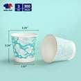 3 oz Disposable Bathroom Mouthwash Cups 300 Pack, Small Mini Paper Cups ...
