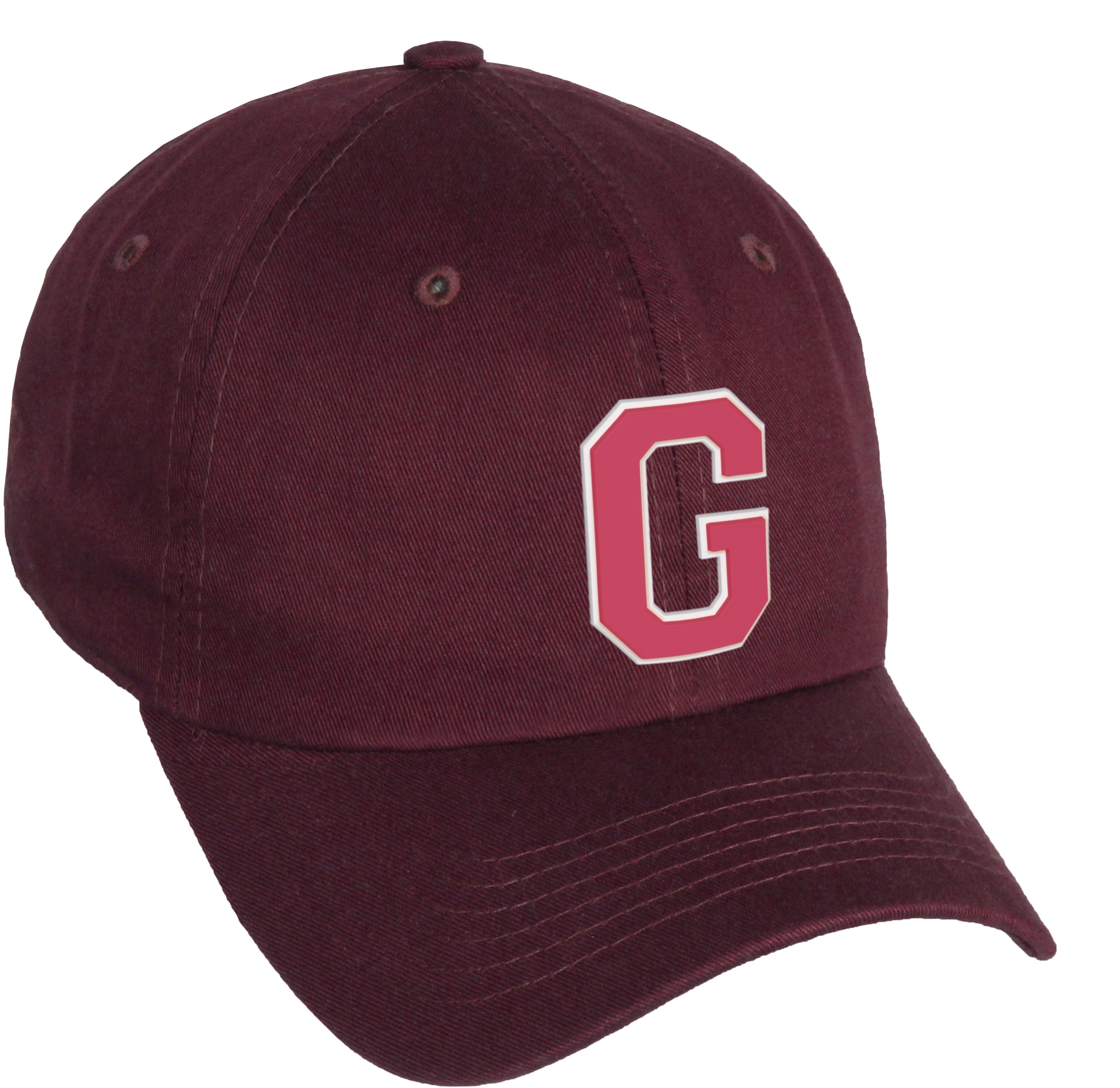 Daxton Classic 3D Varsity White Rose Initial Letters Baseball Dad Hat ...