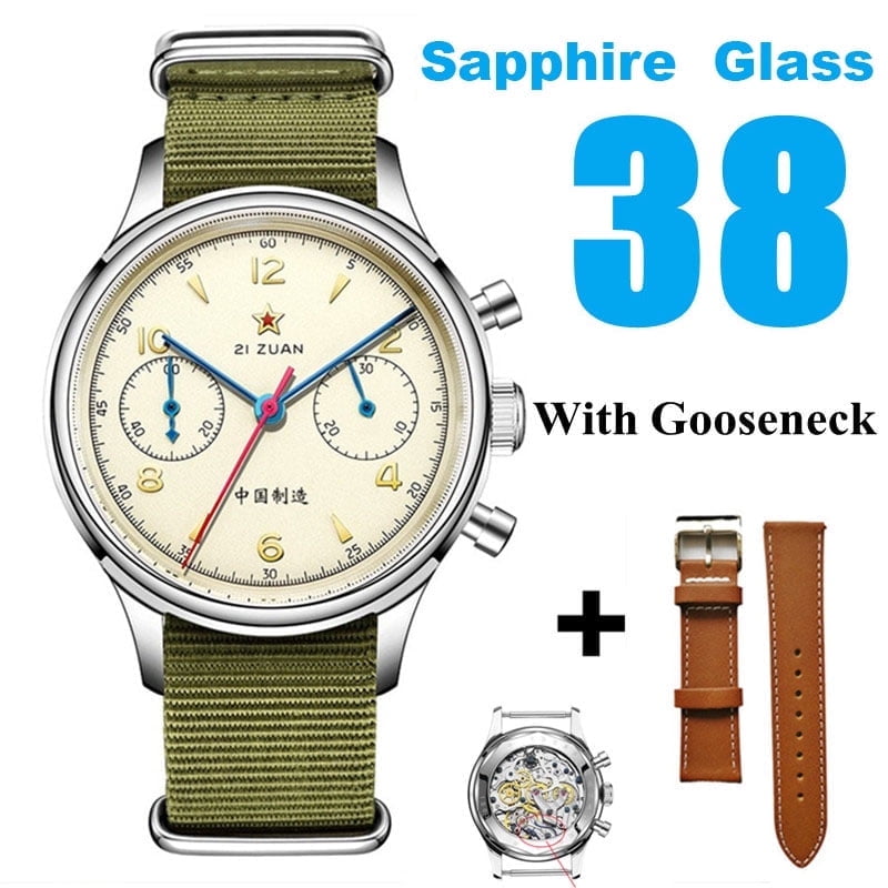 Click here for Seakoss Men 38mm Pilot Chronograph Watch With St19... prices