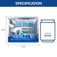 SUNLUG 5 Pcs Reusable Ice Packs for Coolers, Long Lasting Freezer Packs ...