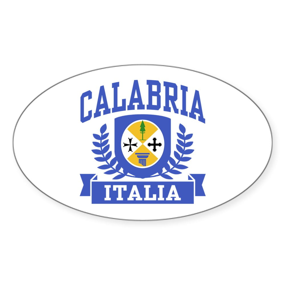 CafePress - Calabria Italia Coat Of Arms - Sticker (Oval) - Walmart.com
