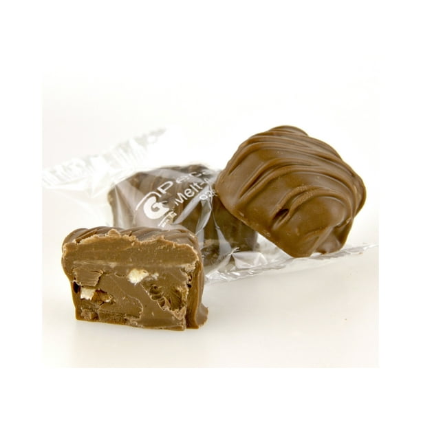 Giannios Candy Company Individually Wrapped Milk Chocolate Pecan ...