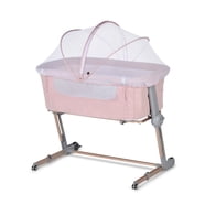 Badger Basket Wishes Oval Bassinet - Full Length Skirt - Gray Bedding ...