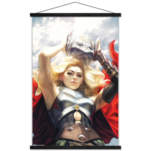 Marvel Comics - Thor - Mighty Thor #705 Wall Poster with Wooden ...