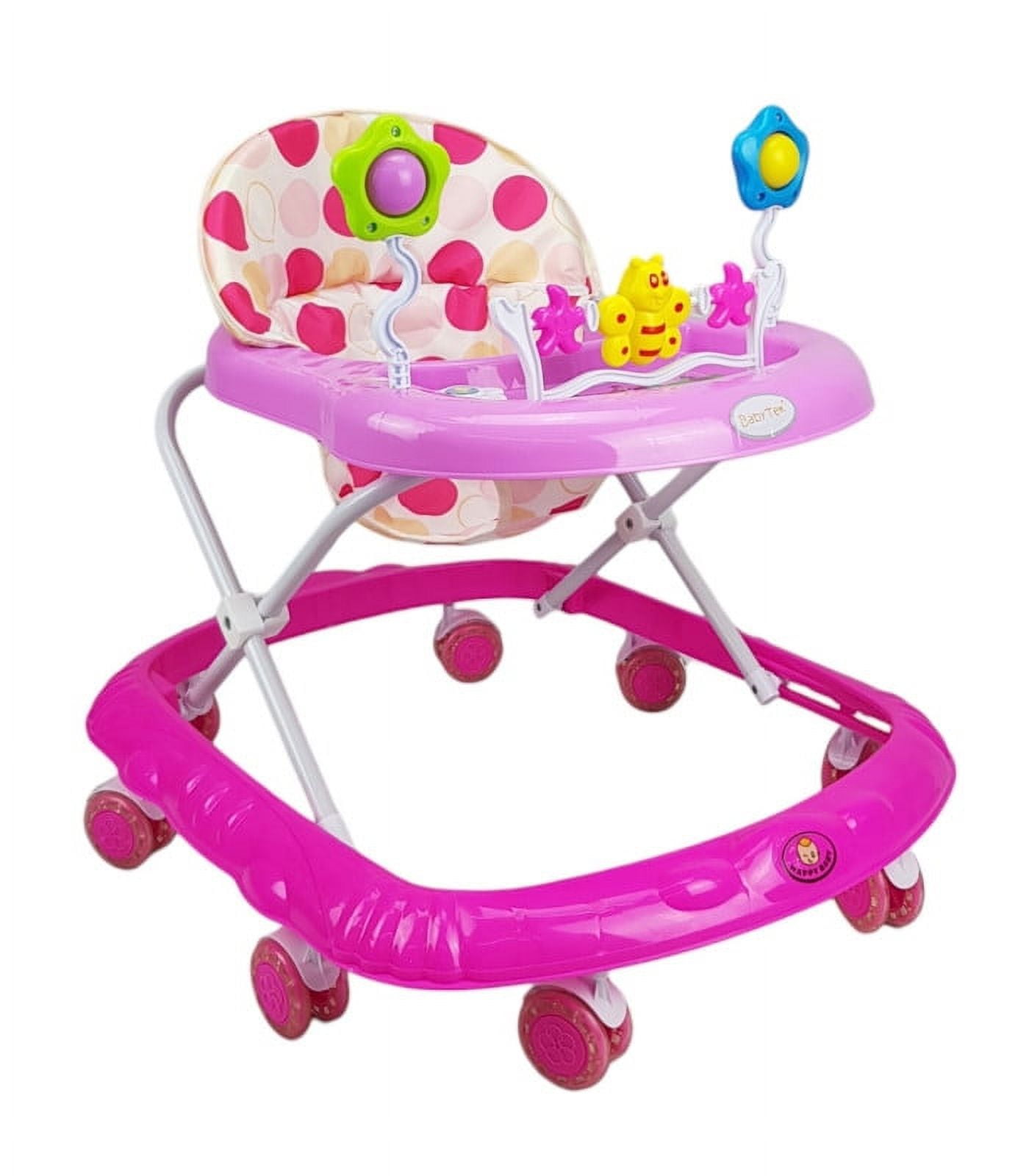 Andadera para Bebés The Baby Shop con llantas de gel y juguetero Rosa ...