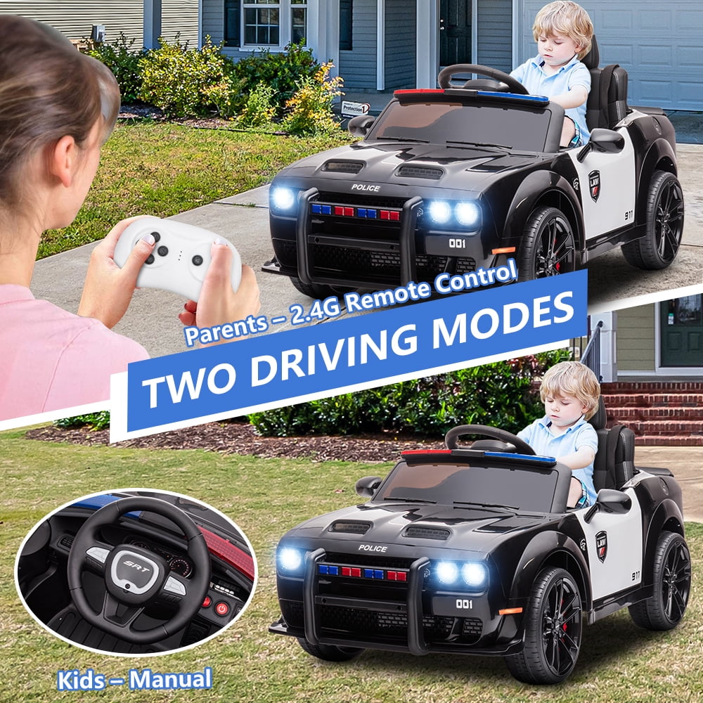Buy Police Car Ride Ons for Boys, BTMWAY 12V Battery Powered Ride on ...
