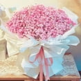 80 Breathable Artificial Flower Bouquets - 1600 Pink & White Flowers ...